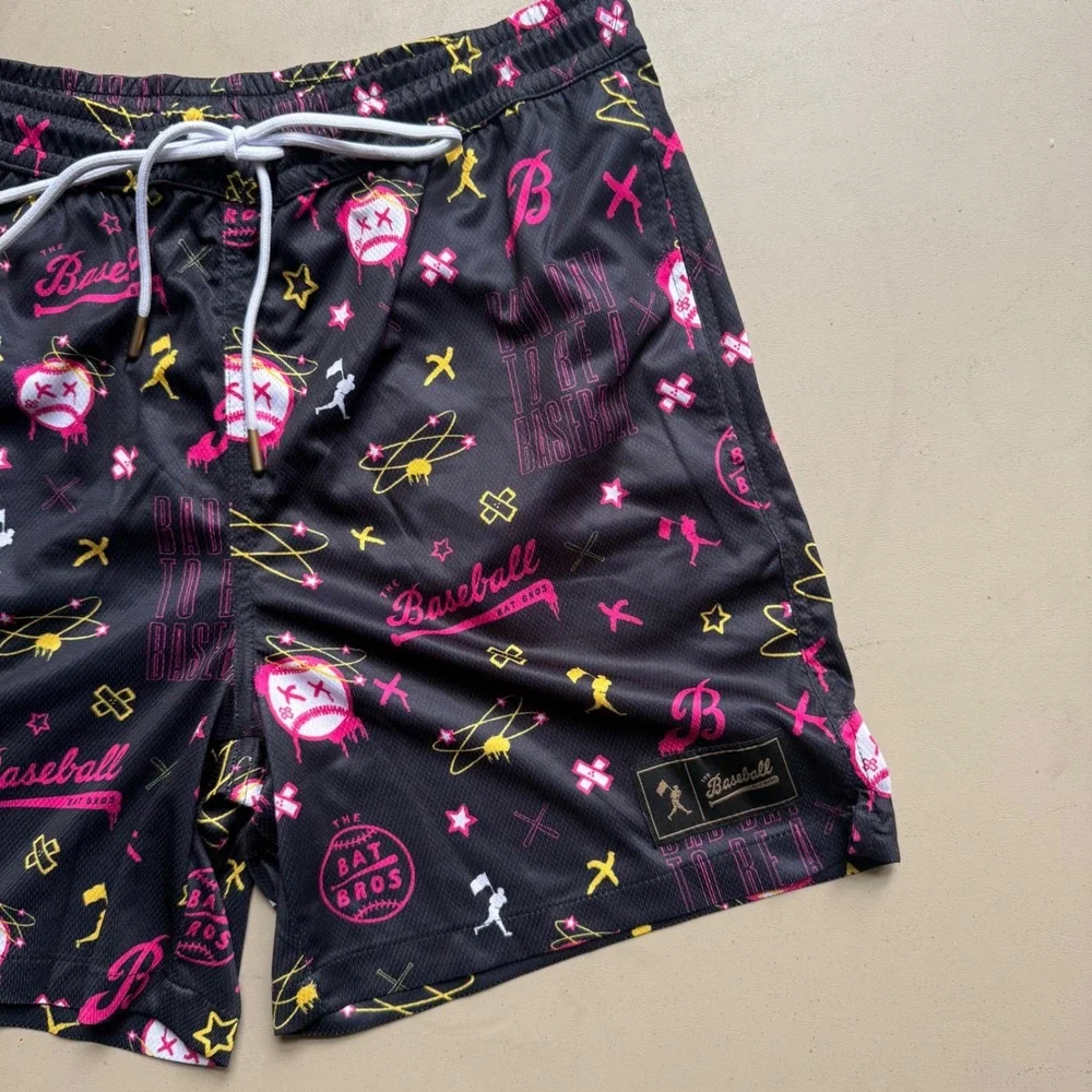 Baseballism | Shorts | Baseballism Mesh Shorts Mens Medium Black Pink ...